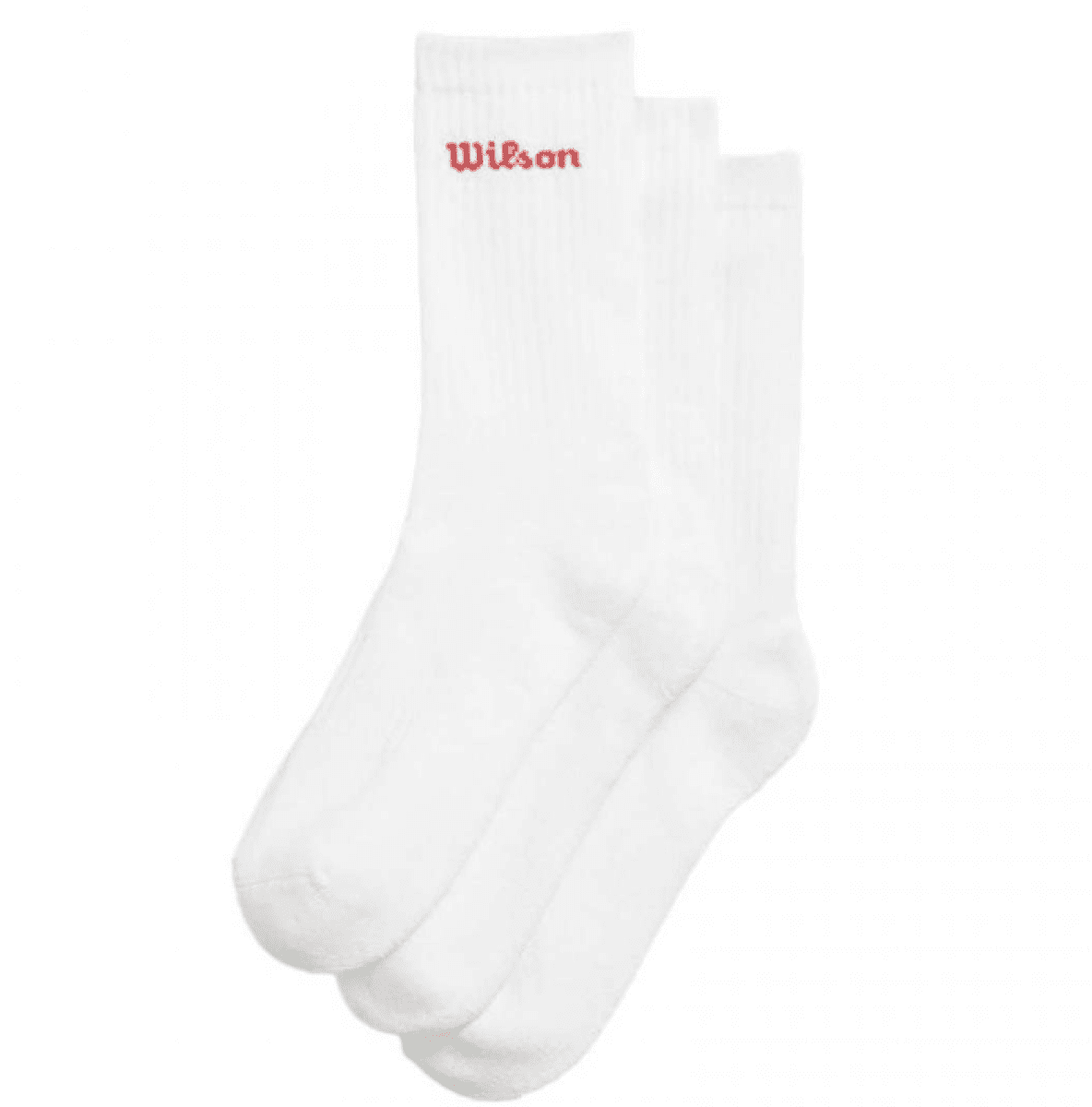 Wilson Logo Socks Premium White 3-pack